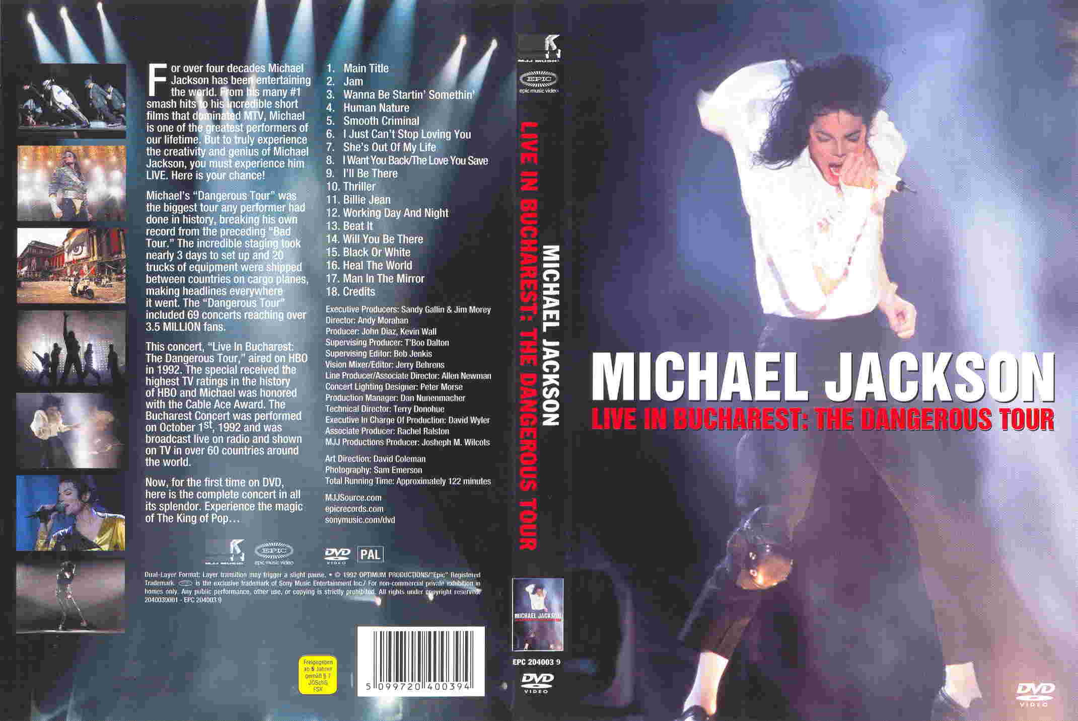 Michael Jackson Live In Bucharest : Front | DVD Covers | Cover Century ...
